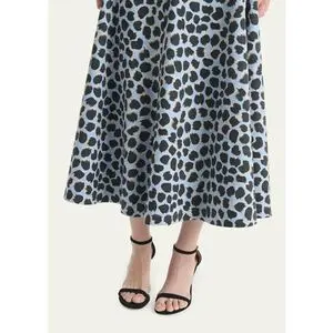 Altuzarra Varda Animal-print Midi Skirt