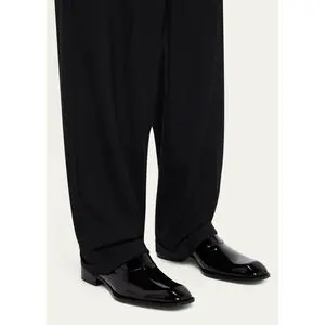 Saint Laurent Milton Patent Leather Slip-on Oxfords