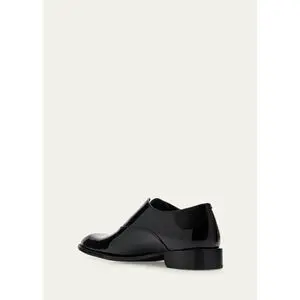 Saint Laurent Milton Patent Leather Slip-on Oxfords