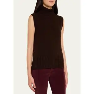 Veronica Beard Mazzy Cashmere Turtleneck Tank