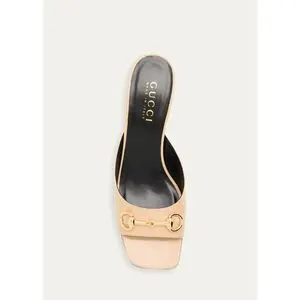 Gucci 55mm Signora Leather Mules - Mole