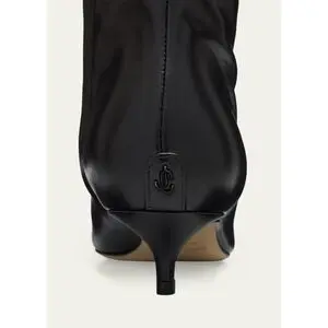 JIMMY CHOO 35mm Amis Shiny Leather Knee-high Boots