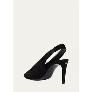 Valentino Garavani 85mm Suede Slingback Sandals
