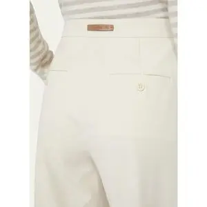 Max Mara Dentice Wide-leg Stretch Cotton Twill Pants