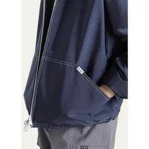 Prada Re-nylon Zip-up Jacket - Blue