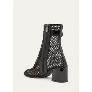 Alaïa 55mm Fishnet Ankle Booties