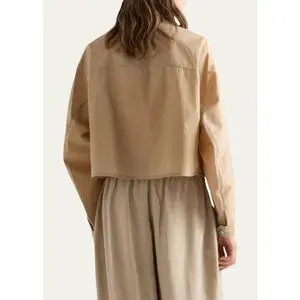 Prada Washed Re-nylon Jacket - Camel