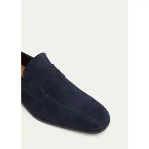 TOM FORD Sean Suede Penny Loafers - Black