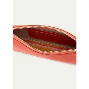 Loewe X Paula's Ibiza Rio Leather & Striped Raffia Shoulder Bag - Deep Saffron