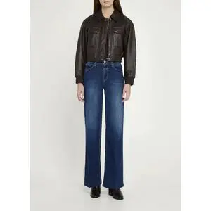 L'Agence Clotilde Leather Bomber Jacket
