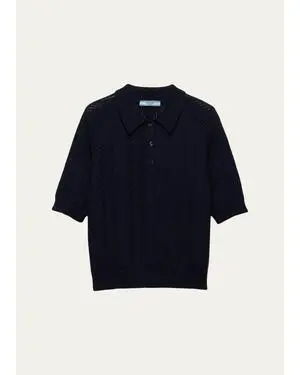 Prada Cotton Short-sleeve Polo Shirt