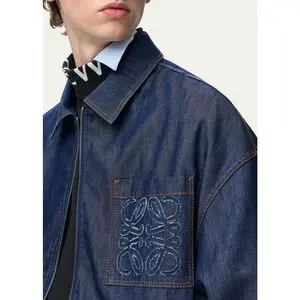Loewe Denim Zip-front Jacket - Denim Blue