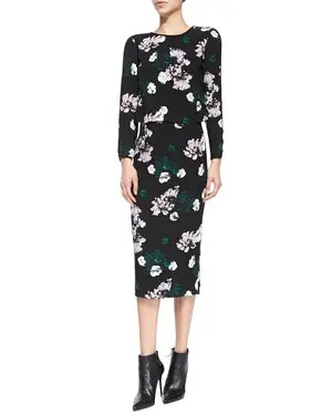ALEMAIS Mona Floral Hemp Halter Mini Dress