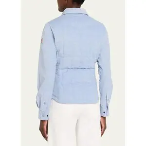 Moncler Nangy Corduroy Down Shirt Jacket