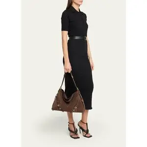 Givenchy Voyou Medium Slouchy Shoulder Bag In Suede