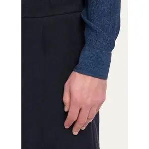 Giorgio Armani Single-pleat Linen Canvas Trousers