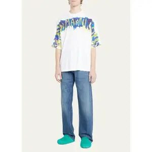 Marni Fussbett Calf Hair Sabot Mules - Iris/blue