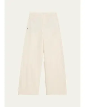 Vince Double-waistband Wide-leg Utility Pants