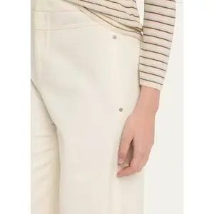 Vince Double-waistband Wide-leg Utility Pants