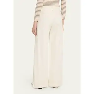 Vince Double-waistband Wide-leg Utility Pants