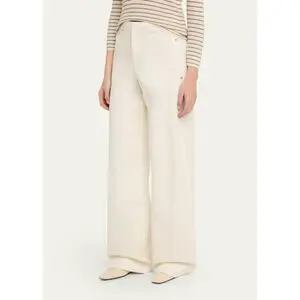 Vince Double-waistband Wide-leg Utility Pants