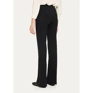 Veronica Beard Gracie Zip-back Bootcut Pants