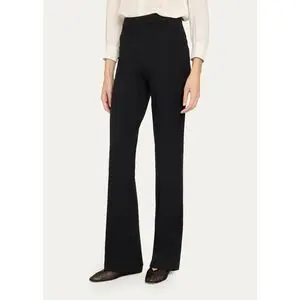 Veronica Beard Gracie Zip-back Bootcut Pants