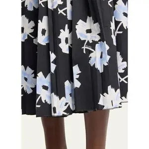 Prada Wildflower Cotton Midi Skirt