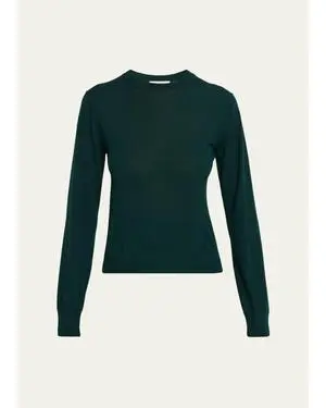 FFORME Mitchell Merino Wool Crewneck Sweater - Evergreen