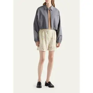 Prada Light Mohair Blouson Jacket - Gris
