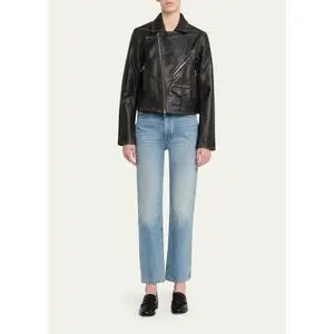 Officine Générale Coco Perfecto Leather Jacket
