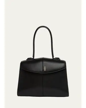 JIL SANDER Linea Leather Top-handle Bag - Black