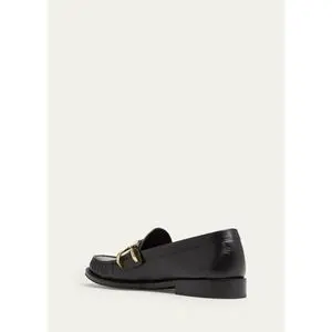 Alexander McQueen Wishbone Leather Moccasin Loafers