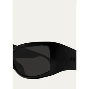 Balenciaga 66mm Wraparound Mask Sunglasses