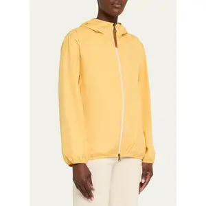 Moncler Fegeo Hooded Windbreaker Jacket - Pink