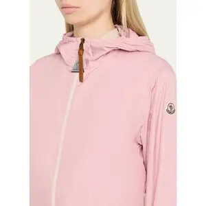 Moncler Fegeo Hooded Windbreaker Jacket - Pink