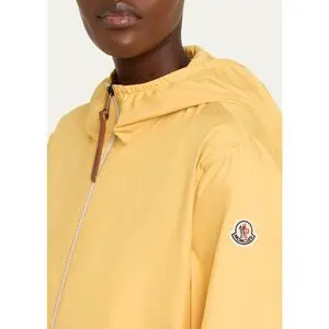 Moncler Fegeo Hooded Windbreaker Jacket - Pink