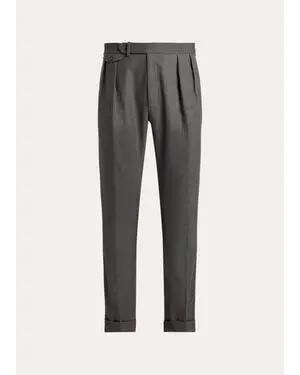 Ralph Lauren Purple Label Worsted Wool Flannel Trousers - Grey