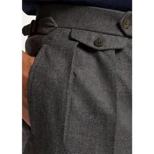 Ralph Lauren Purple Label Worsted Wool Flannel Trousers