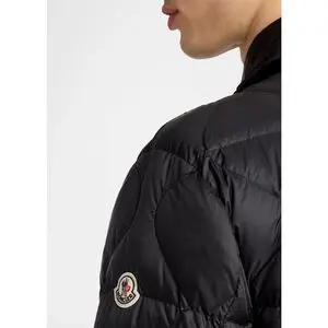Moncler Ashmere Short Down Shirt Jacket - Black