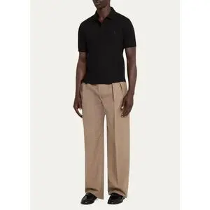 Saint Laurent Cotton Pique Cassandre Polo Shirt