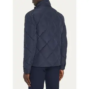 Moncler Aquaflect Quilted Leather-trim Jacket