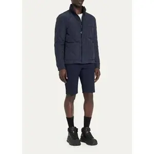 Moncler Aquaflect Quilted Leather-trim Jacket