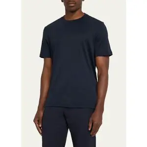 Brioni Sea Island Cotton Crewneck T-shirt - Royal
