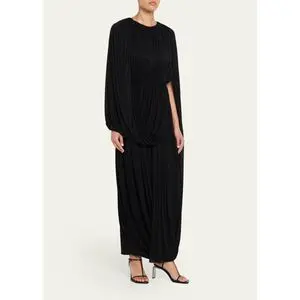 FFORME Kahlo Assymetric Draped Loop Jersey Dress