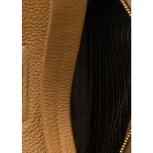 Prada Daino Grain Leather Shoulder Bag - Caramel