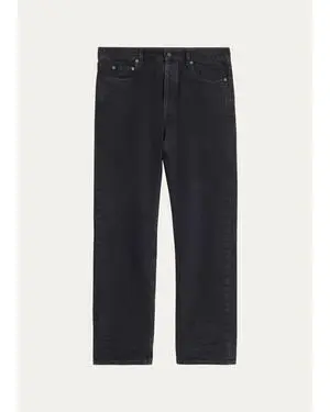 Saint Laurent Relaxed Straight-leg Denim Jeans - Black