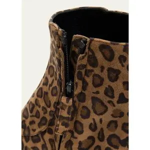 Manolo Blahnik 50mm Myconia -printed Suede Ankle Boots