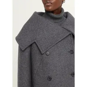 Michael Kors Portrait Wool Double-breasted Peacoat