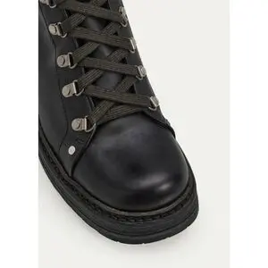 Miu Miu 40mm Leather Lace-up Knee-high Combat Boots
